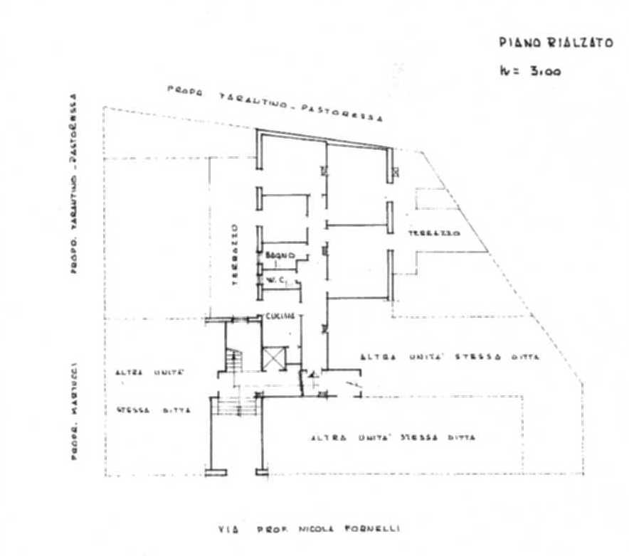 planimetria via Fornelli (piano rialzato)
